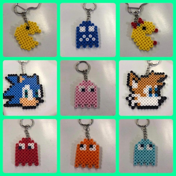 Perler Bead Keychain - Etsy