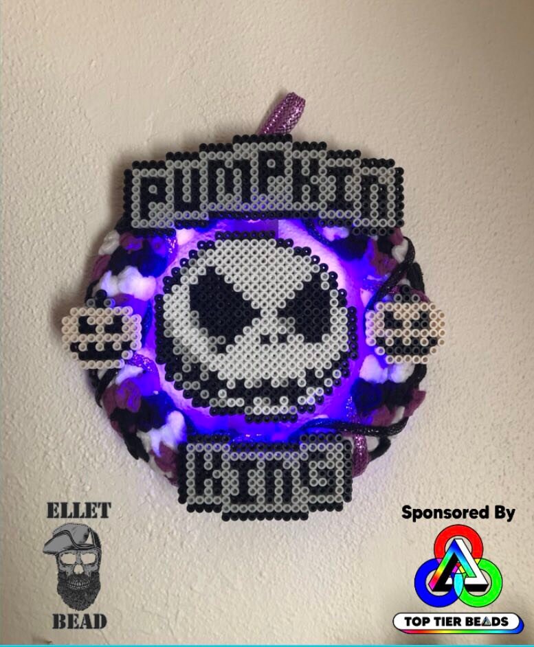 8 Perler Bead Mini Wreaths With Lights - Etsy