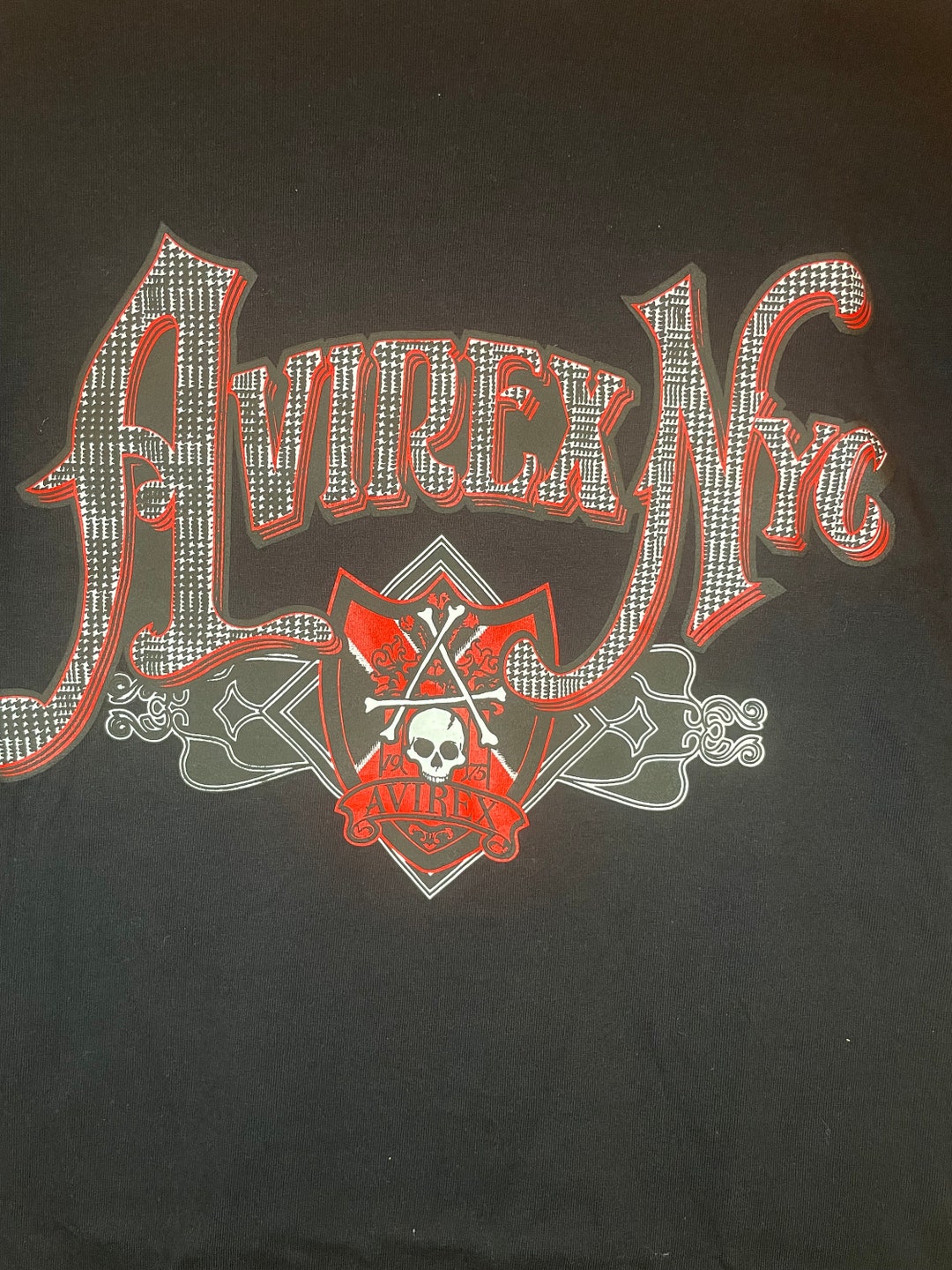 Avirex New York Skull Tee - Etsy