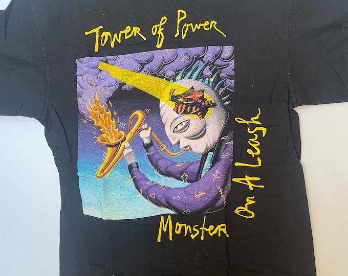 Vintage Tee 1991 Tower of Power "monster on a Leash" - Etsy