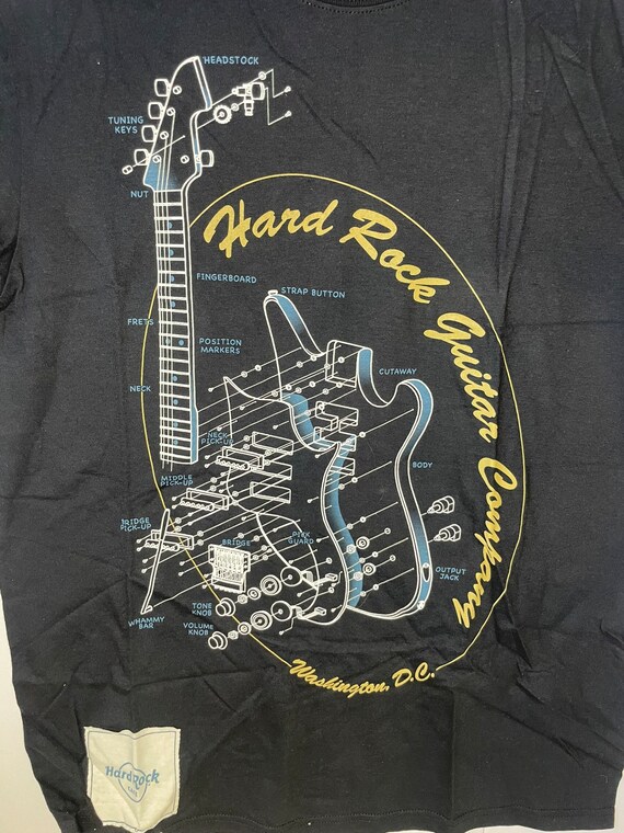 Hard Rock Guitar Company "Exploded Guitar Diagram" Te… - Gem