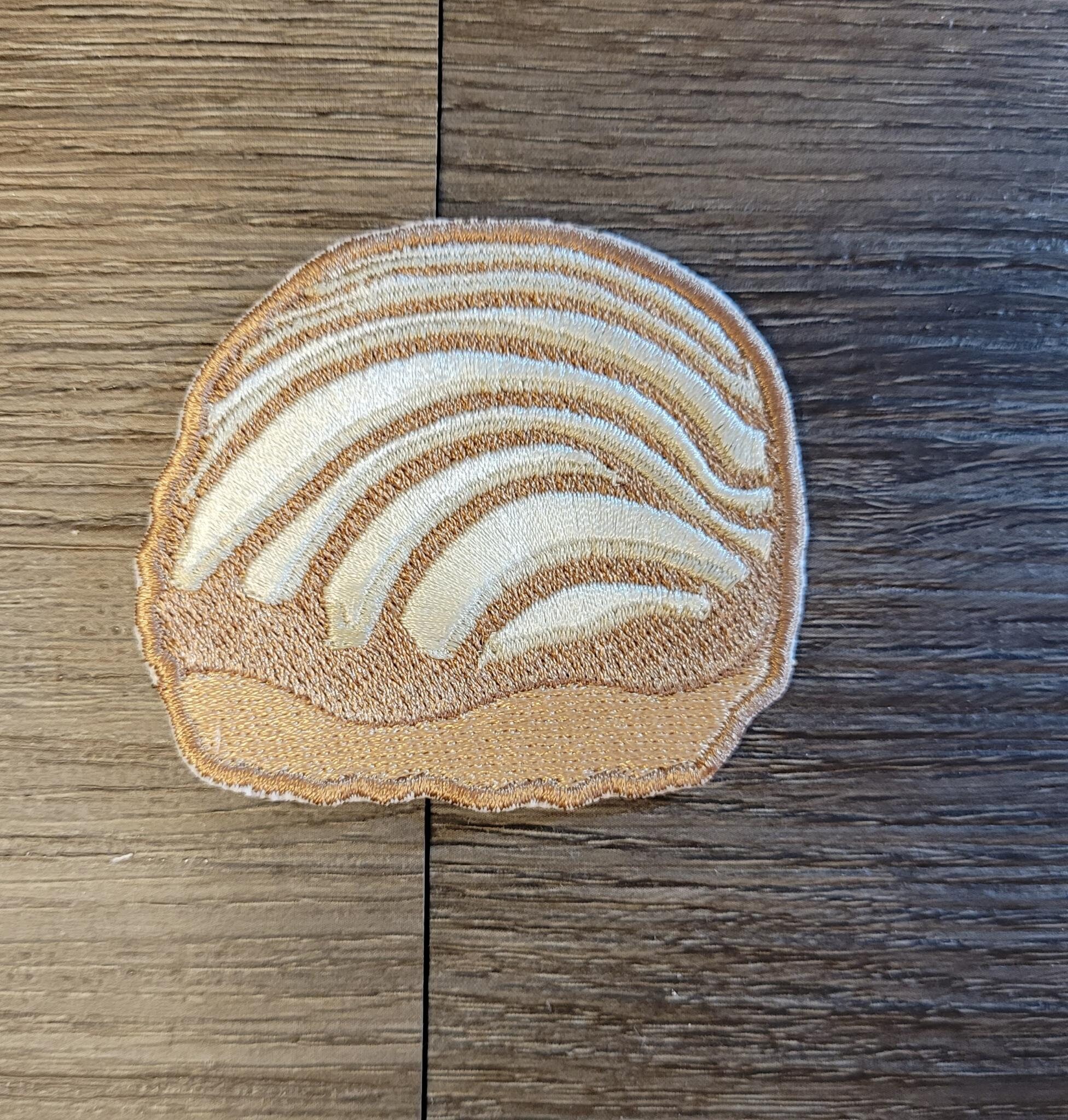 Vanilla Concha Mexican Sweet Bread Iron-on Patch. - Etsy
