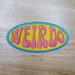 Weirdo Iron-on or Sew-on Machine Embroidered Patch With Yellow, Pink ...