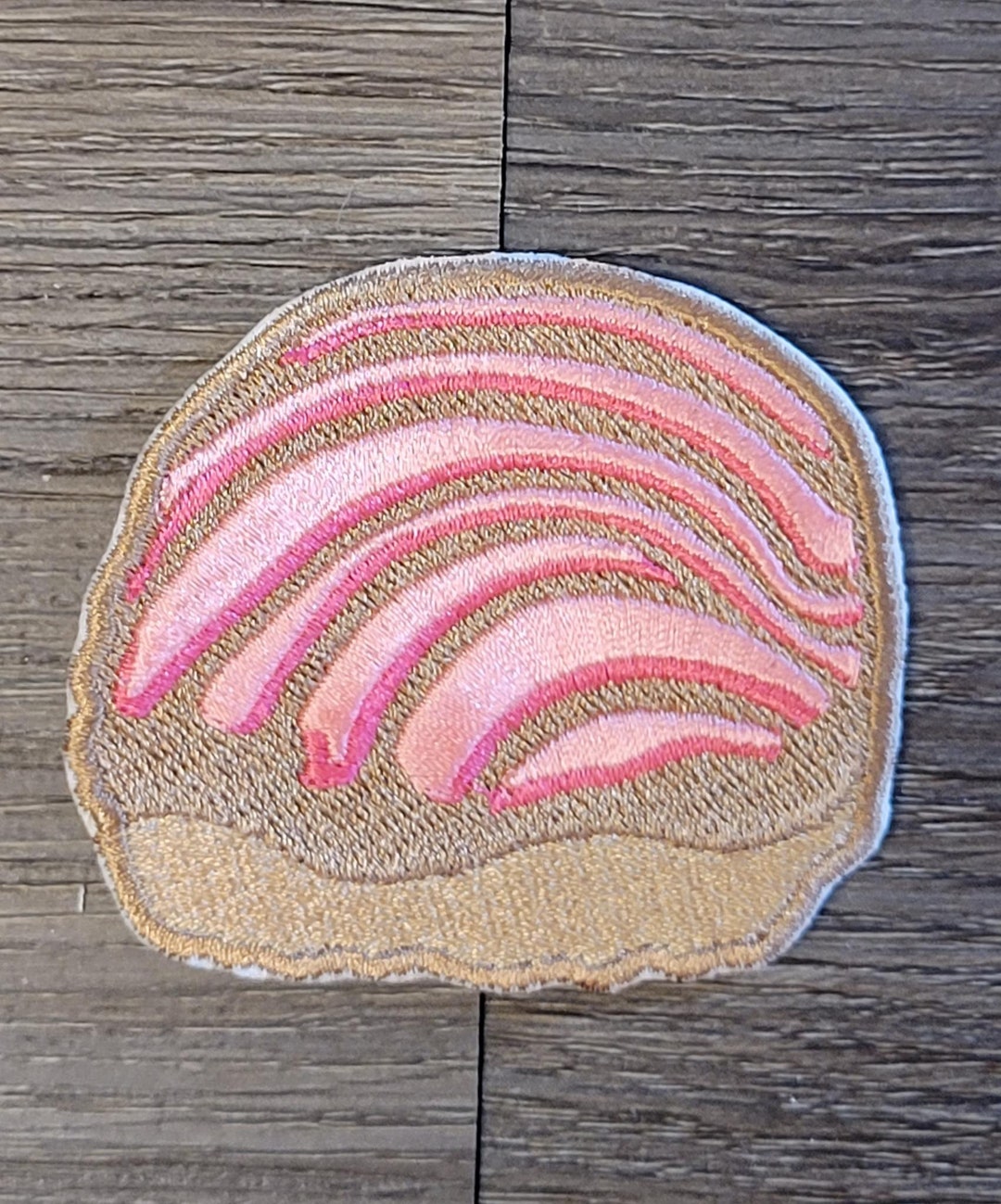 Pink Concha, Mexican Sweet Bread Iron on Patch. - Etsy