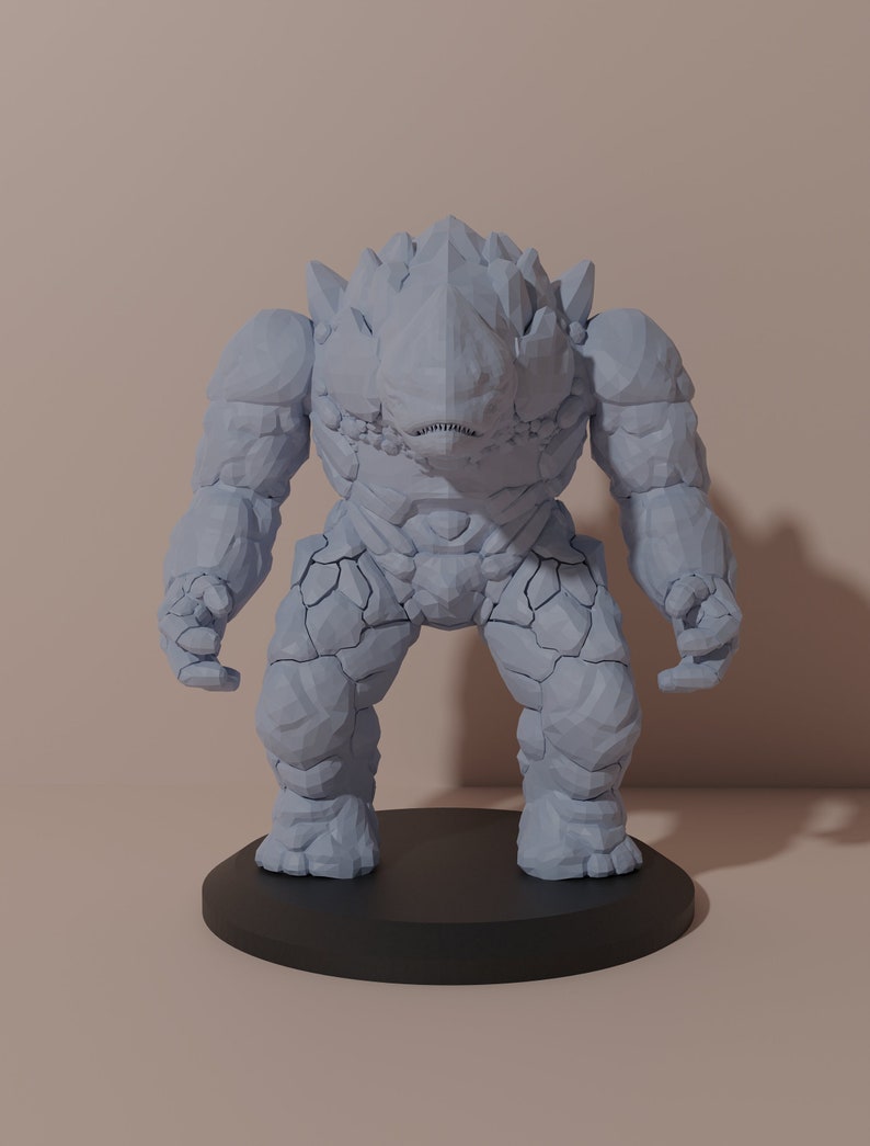 Rock Golem Figure Ark Ark Survival Evolved Figure Video Game Figurines ...