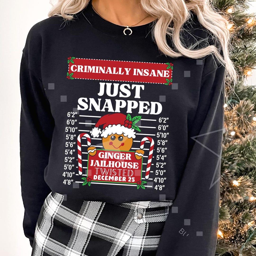 Christmas Svg Png, Funny Gingerbread Inmate Christmas Svg, North Pole ...