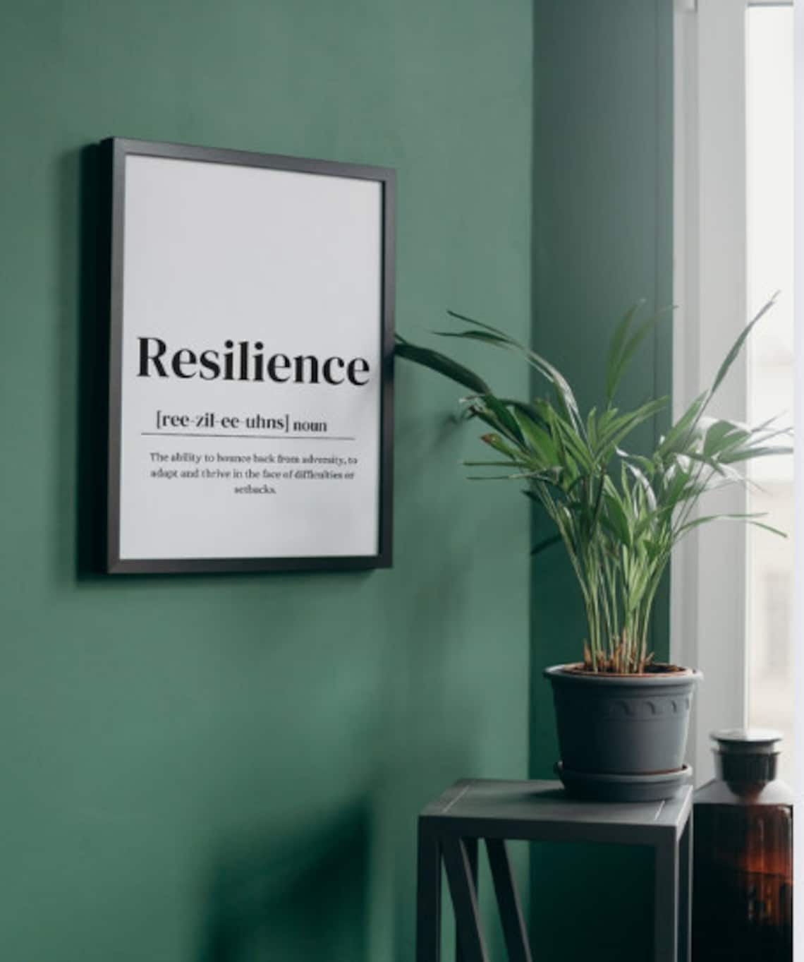 Resilience, Resilience Poster, Resilience Definition, Home Office Print ...