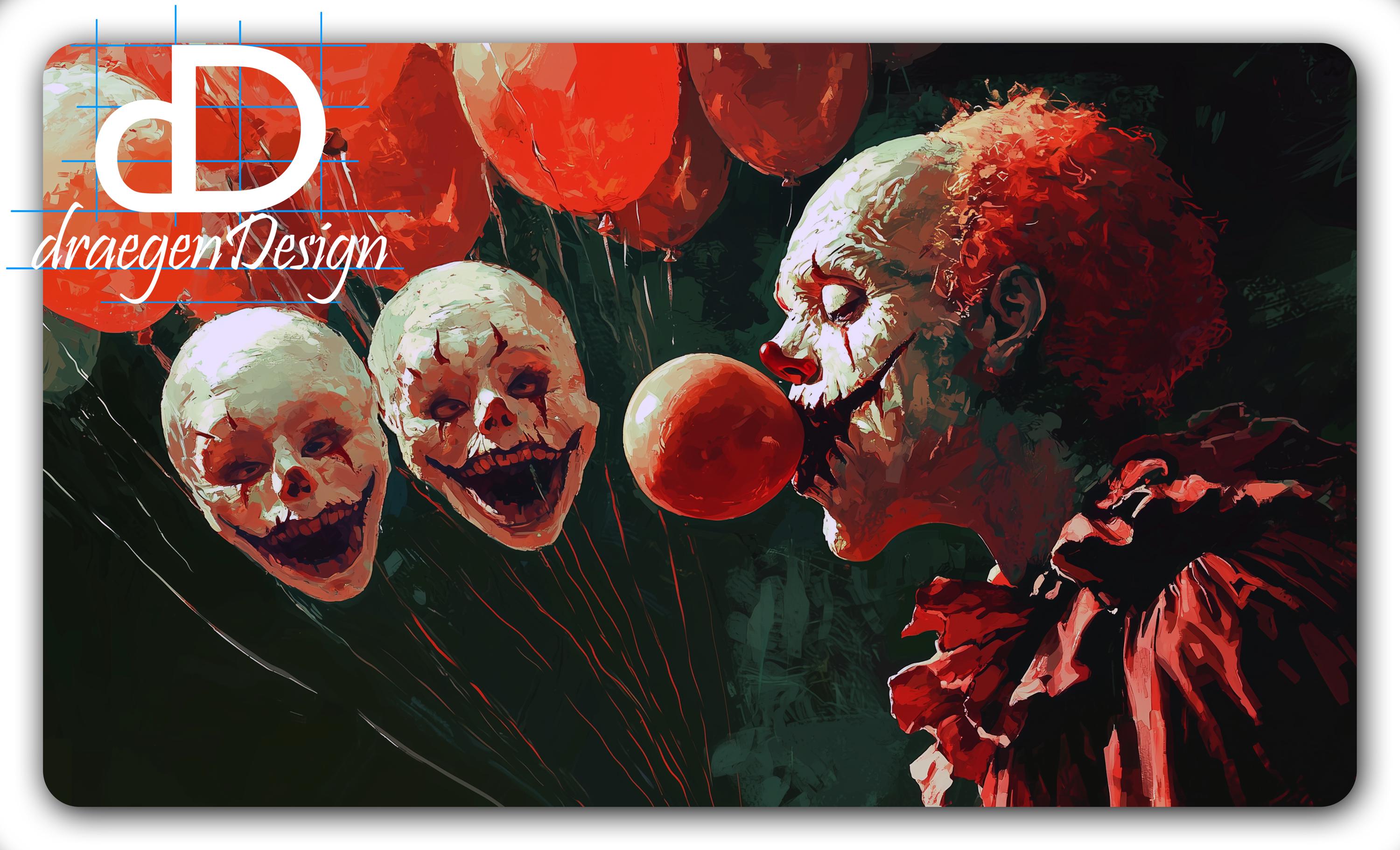 Balloon Man Scary Clown 24x14 Magic the Gathering TCG Playmat - No ...