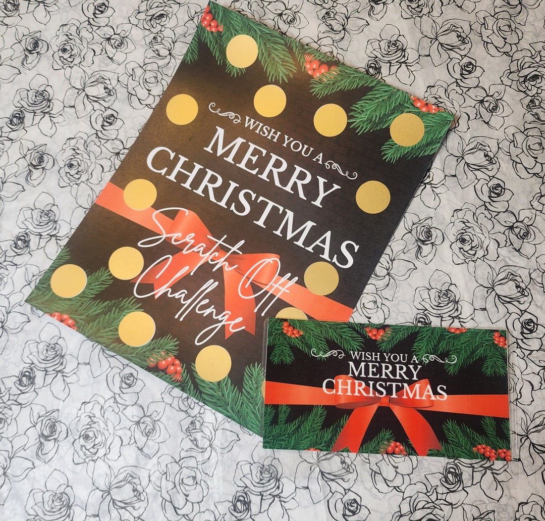 Christmas Scratch off Savings Challenge - Etsy