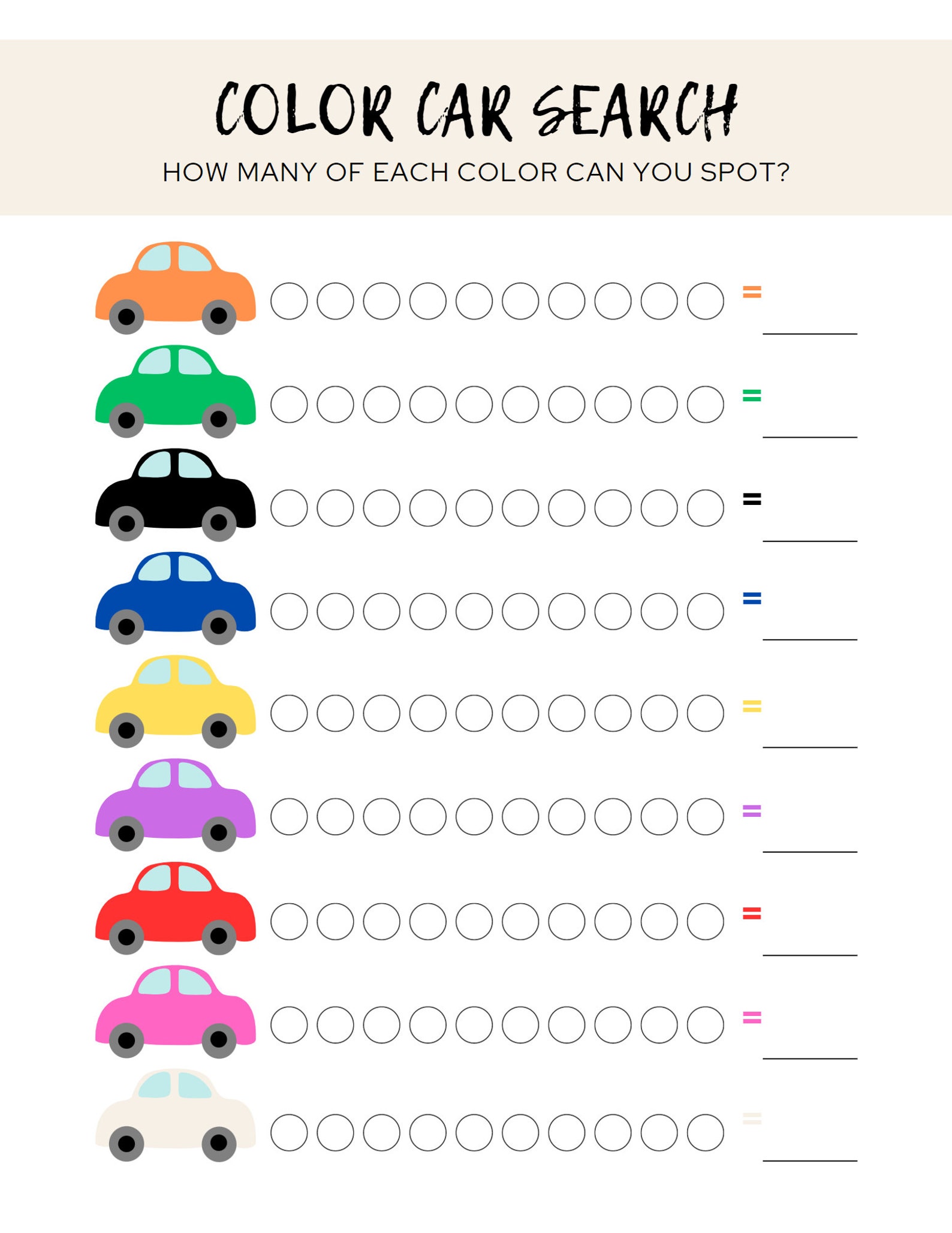Rev up the Fun: Road Trip Printables for Happy Kids - Etsy