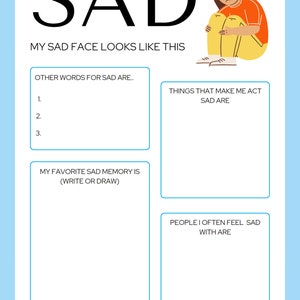 Kids Printable Mindfulness and Emotions Workbook! - Etsy