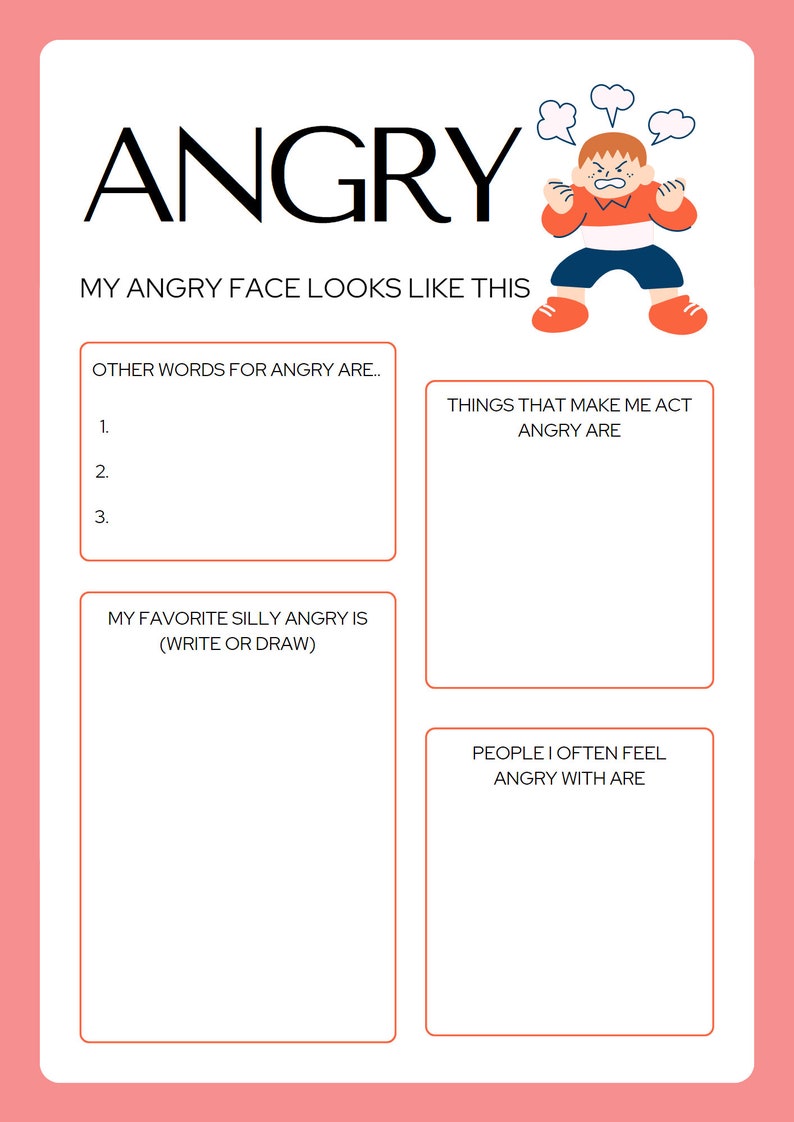 Kids Printable Mindfulness and Emotions Workbook! - Etsy