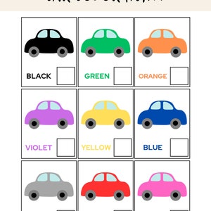 Rev up the Fun: Road Trip Printables for Happy Kids - Etsy
