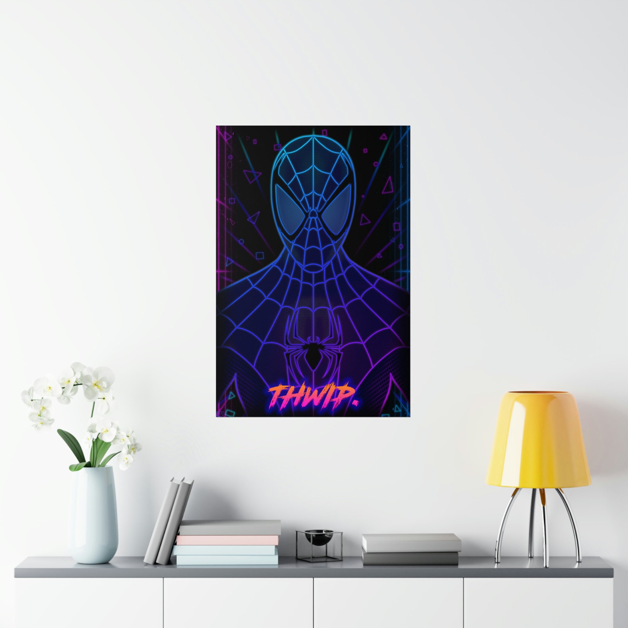 Neon Spidey Poster - Etsy