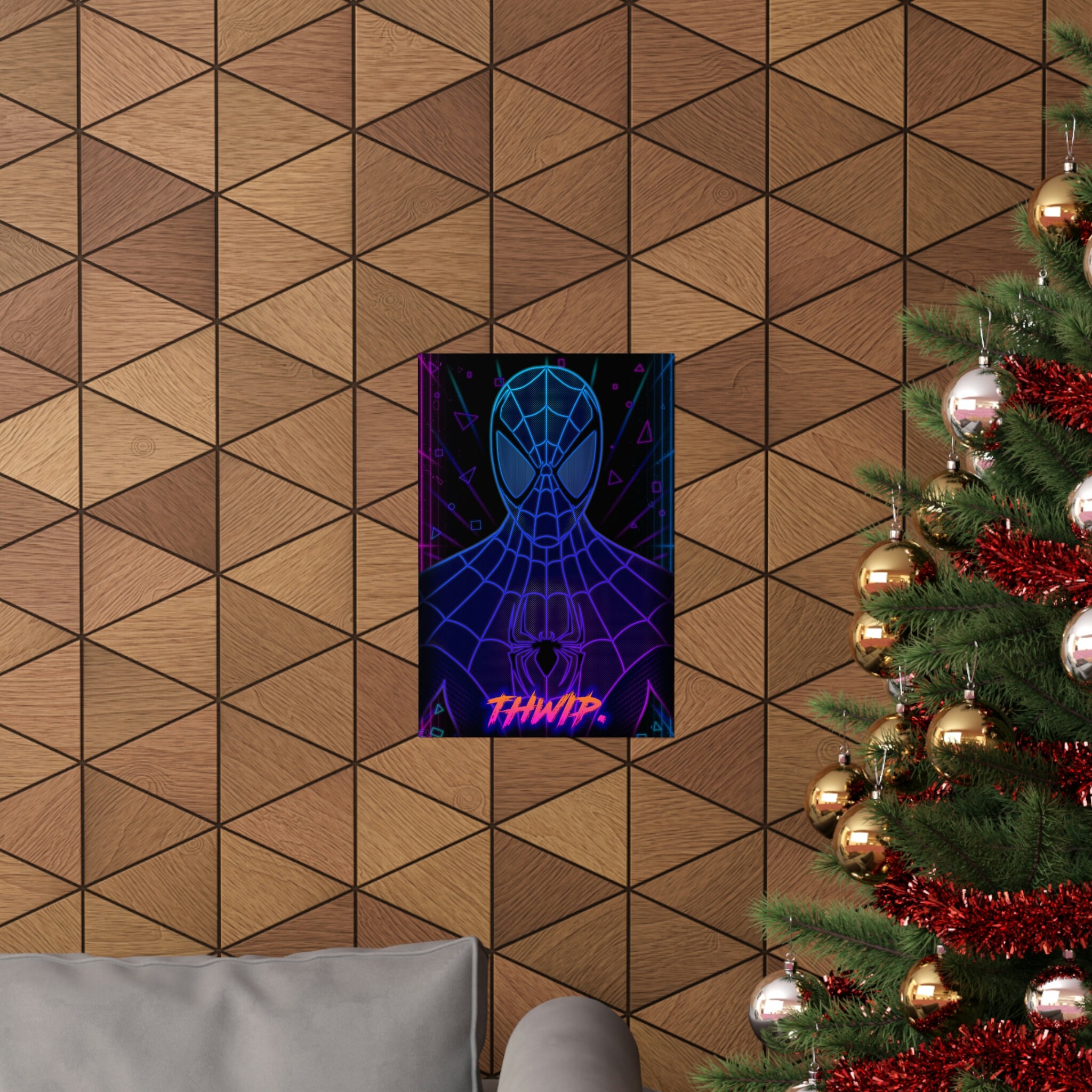 Neon Spidey Poster - Etsy