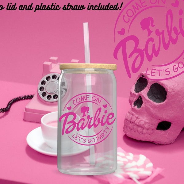 Barbie Glass Can Png - Etsy