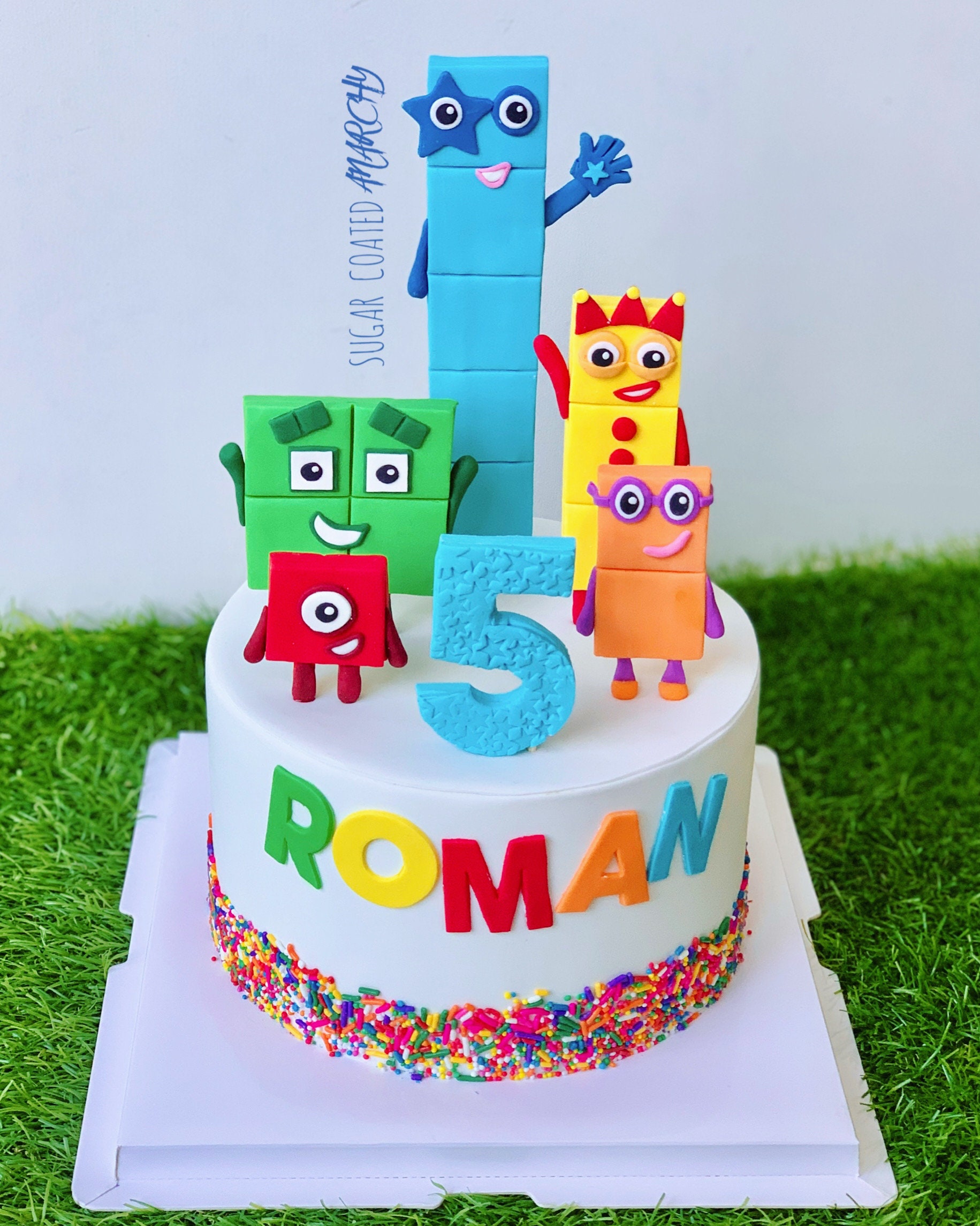 Numberblocks Cake Topper Set - Etsy