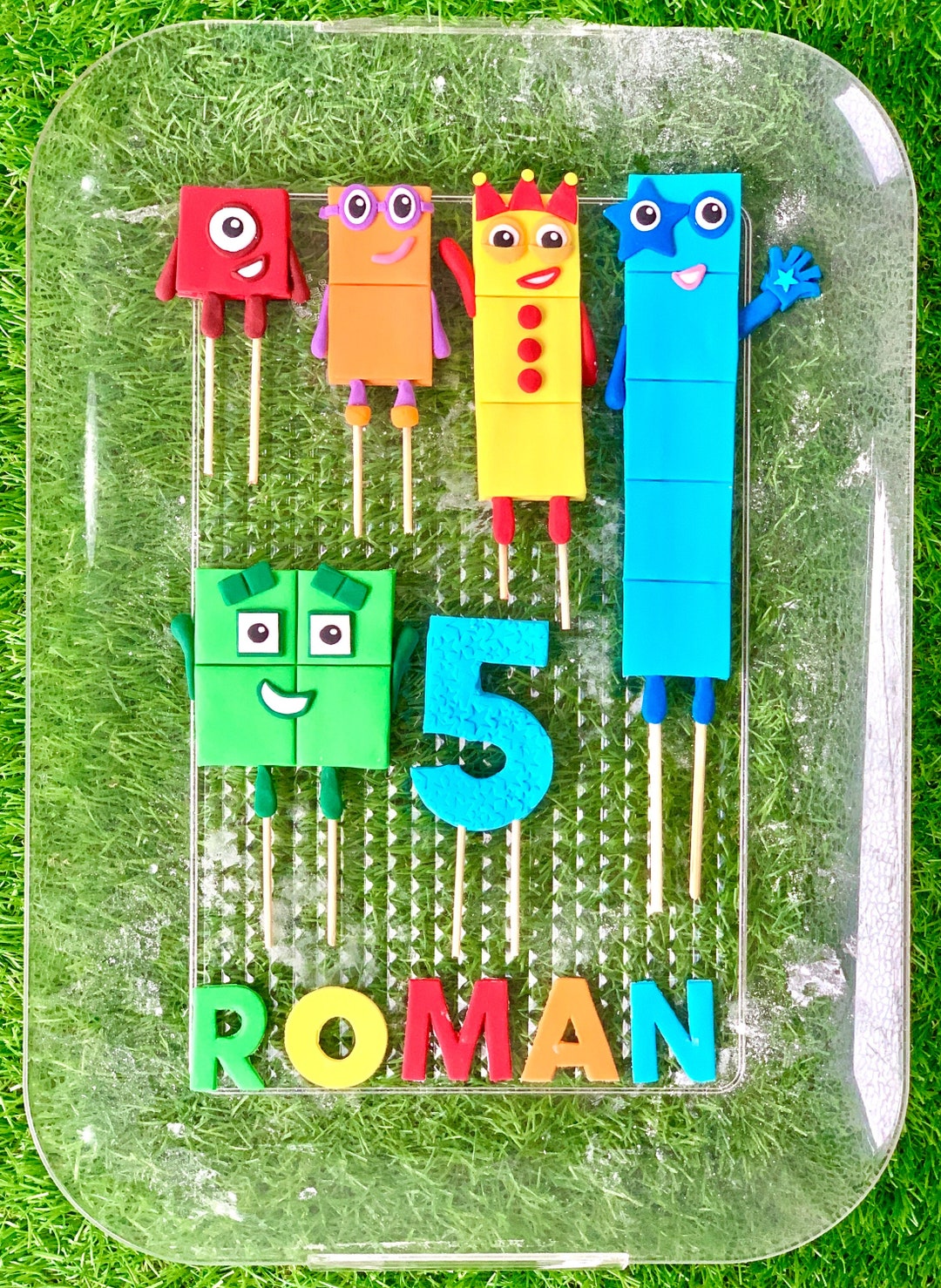 Numberblocks Cake Topper Set - Etsy