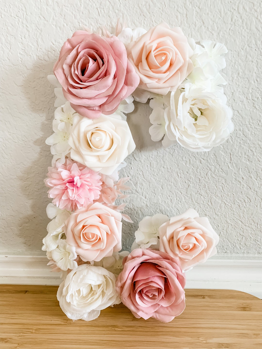 Flower Letter, Nursery Decor, Bedroom Decor, Name Sign, Flower Decor ...