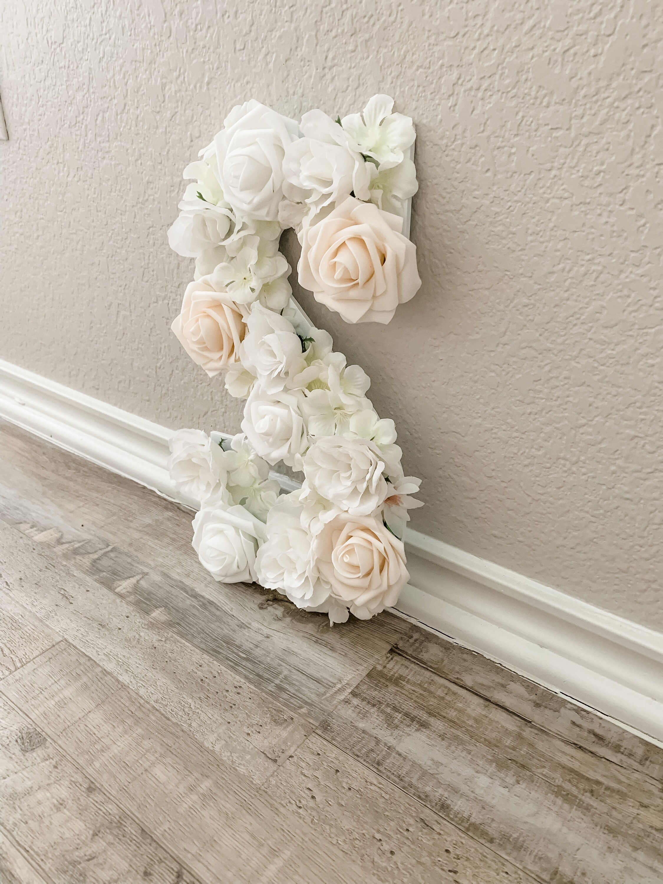 Floral Wedding Letter, Wedding Letter, Faux Flower Wedding Decor ...