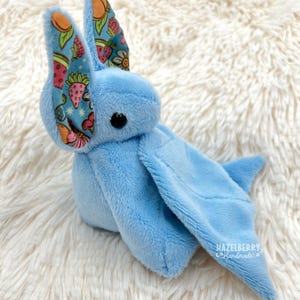 Bat Plush With Fruit Design, Handmade Bat Plush, Fruit Bat Plush ...