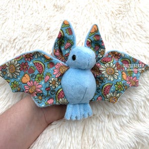 Bat Plush With Fruit Design, Handmade Bat Plush, Fruit Bat Plush ...