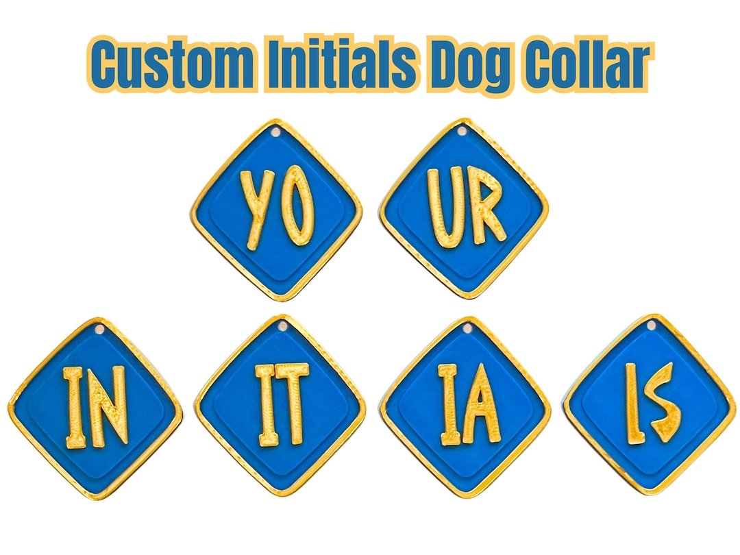 Customized 3D Printed Dog Collar Tag, Halloween Costume - Etsy