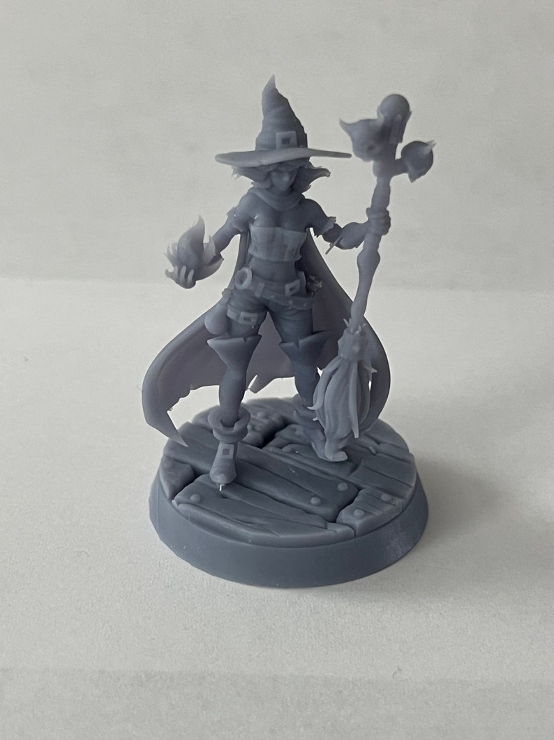 3D Printed Miniatures 4k Resin Printer Witch Set Fantasy RPG Miniatures ...