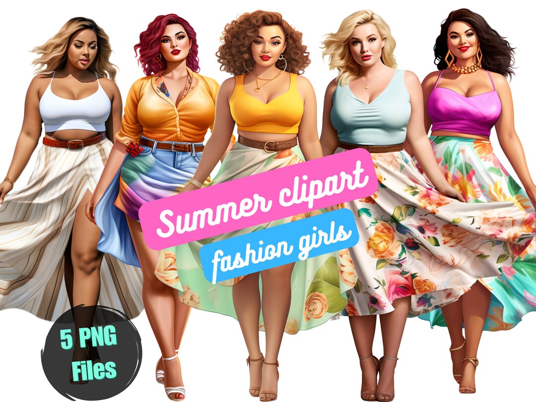 Summer Girls Clipart, Fashion Girls Clipart,beach Girls Clipart,summer ...