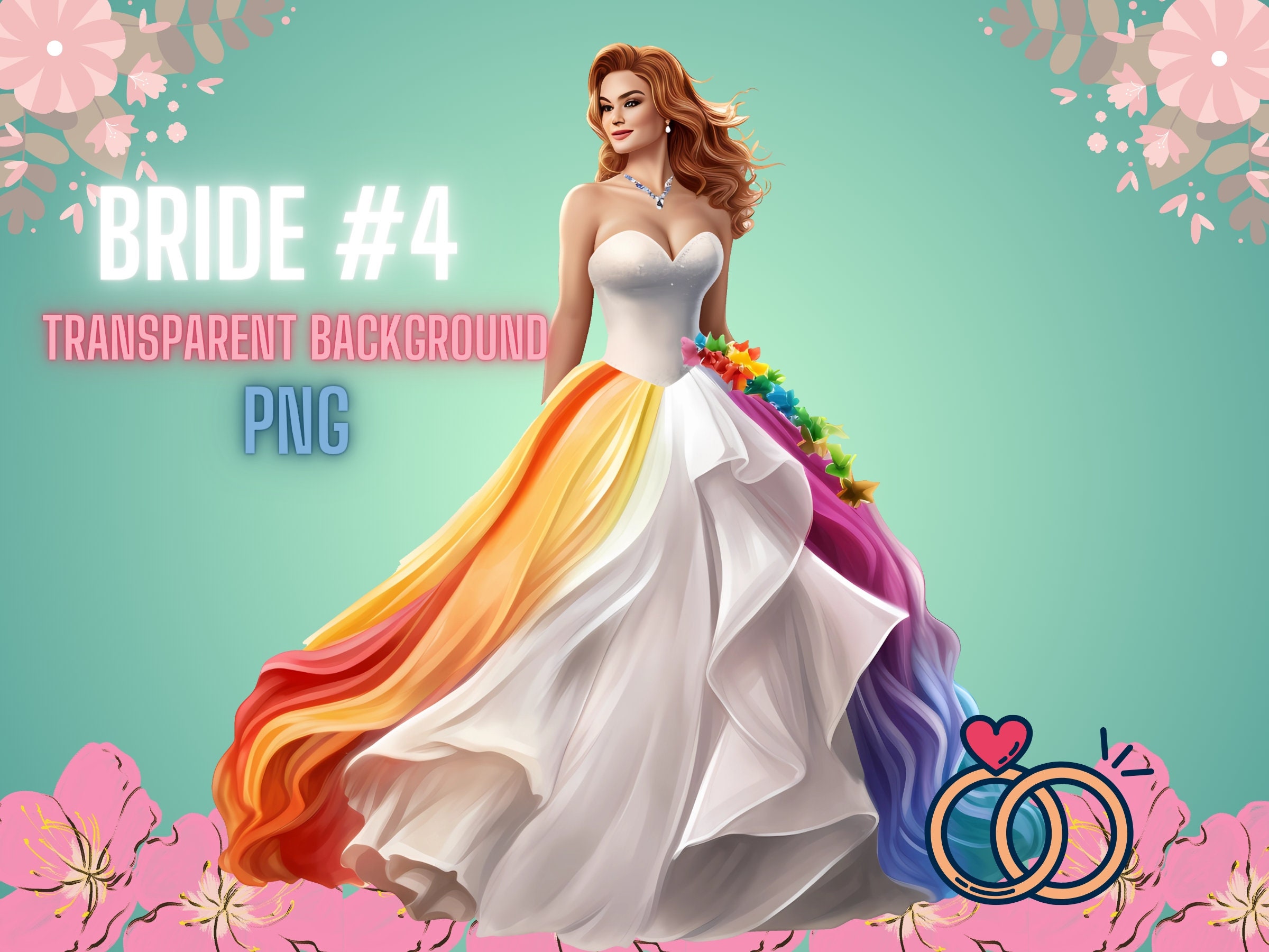 Brides Clipart ,wedding Clipart ,brides in White Dresses Clipart ...