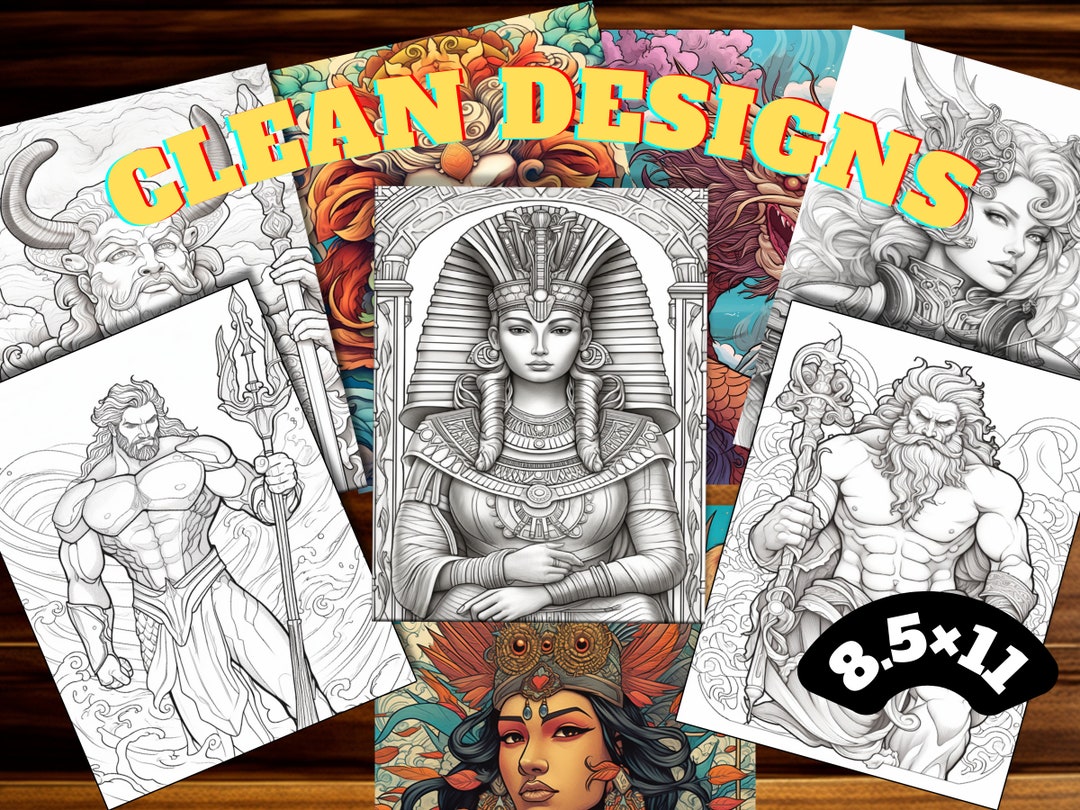 95 Coloring Pages ,divine Creatures: A Mythological Coloring Book of ...
