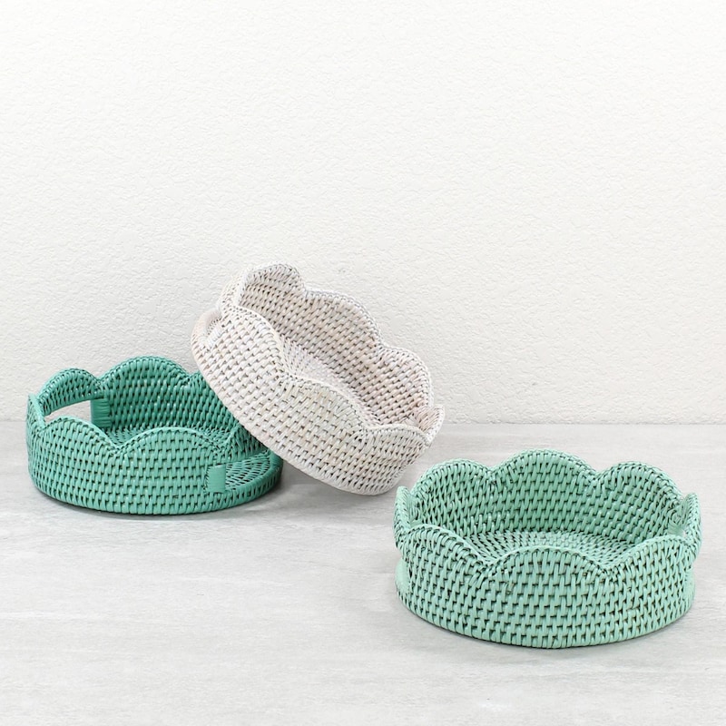 Round Serving 9 Tray - Etsy