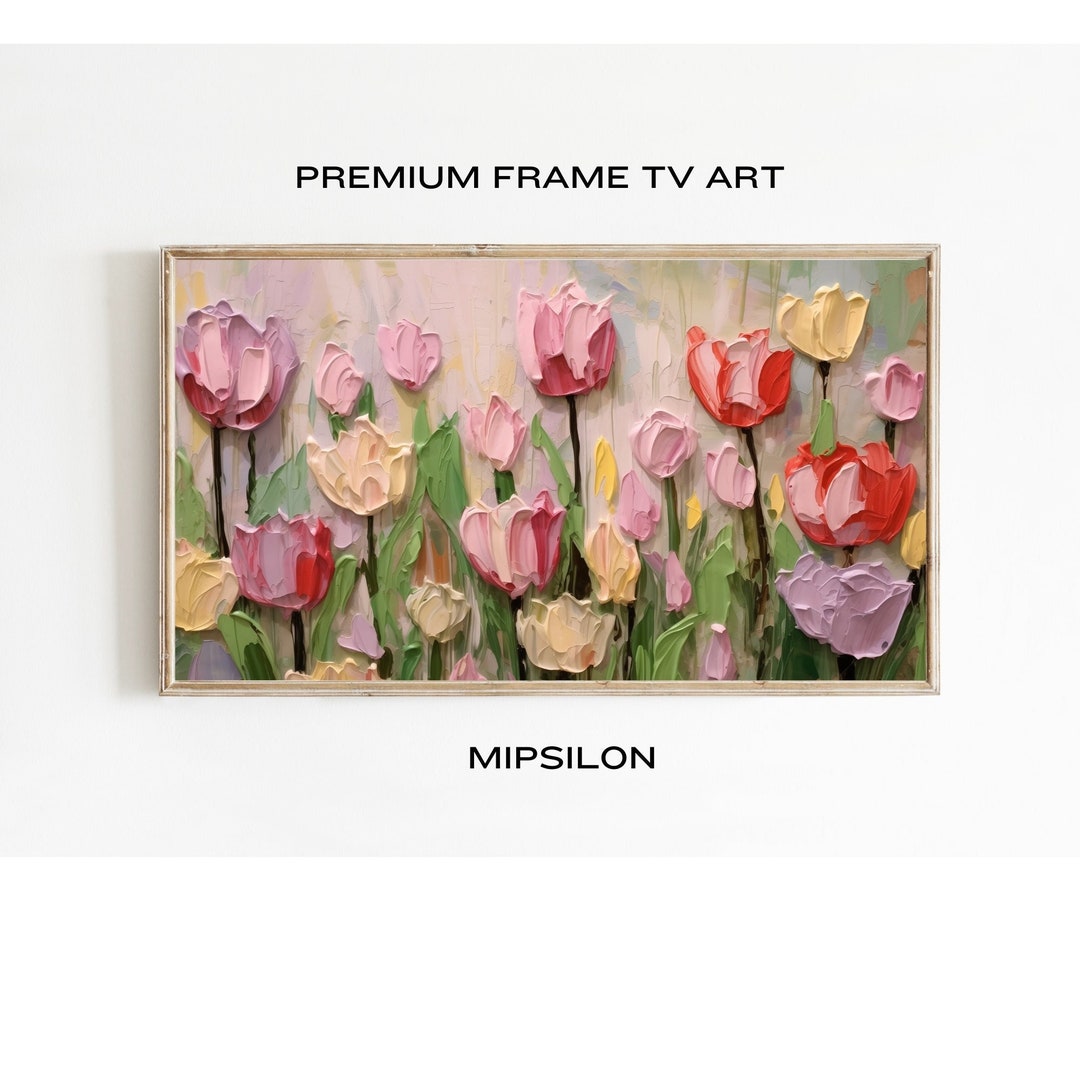 Spring Frame TV Art, Samsung Frame Tv Art, Soft Floral Frame TV Art ...