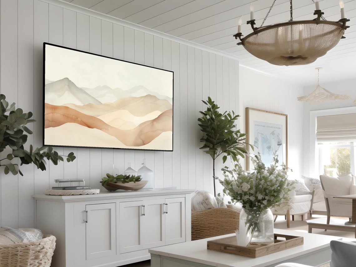 Samsung Frame TV Art | Abstract Pastel Landscape Frame Tv Art | DIGITAL ...