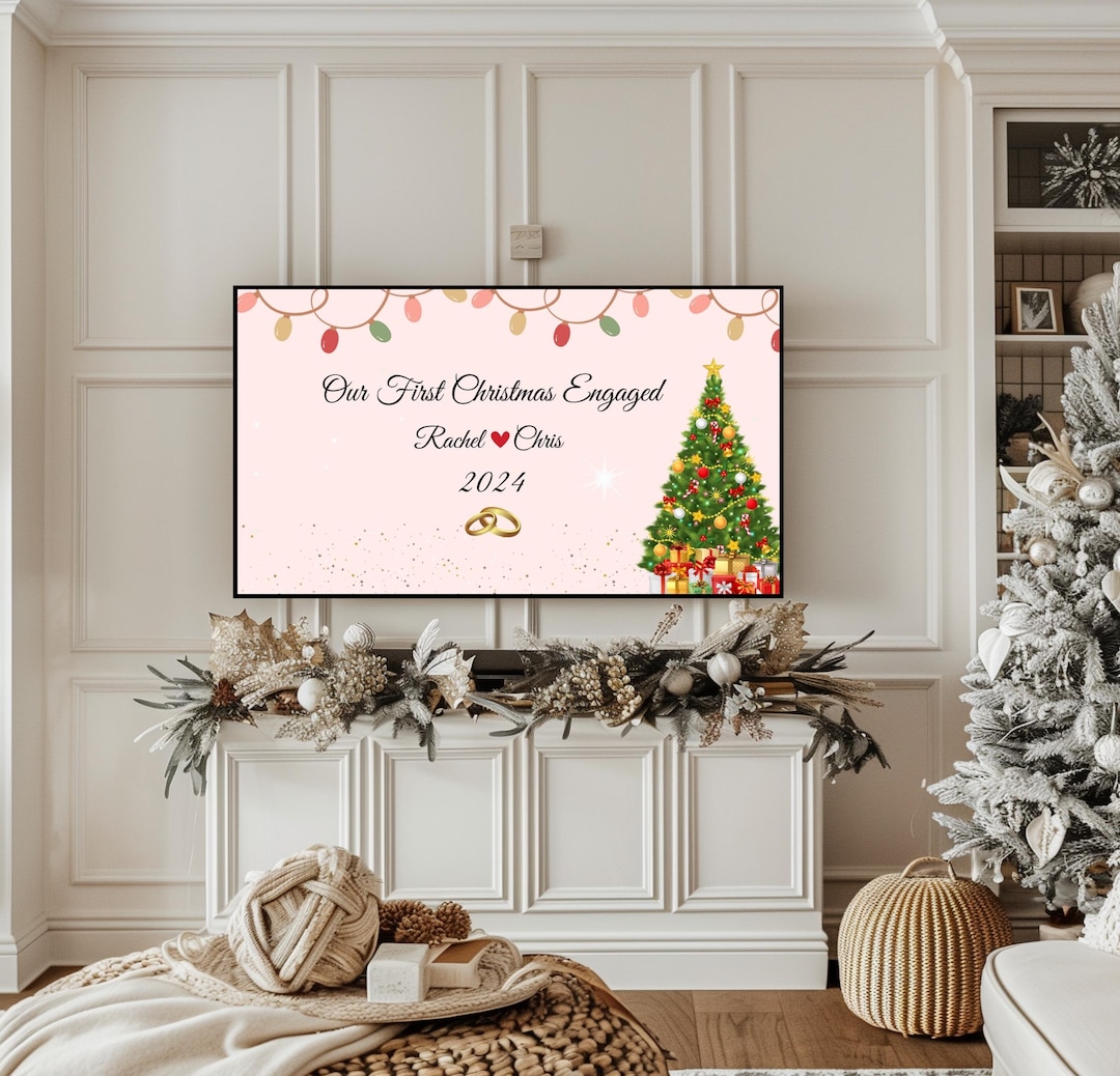 Personalized Christmas Frame Tv Art, Fully Customizable Samsung Frame ...