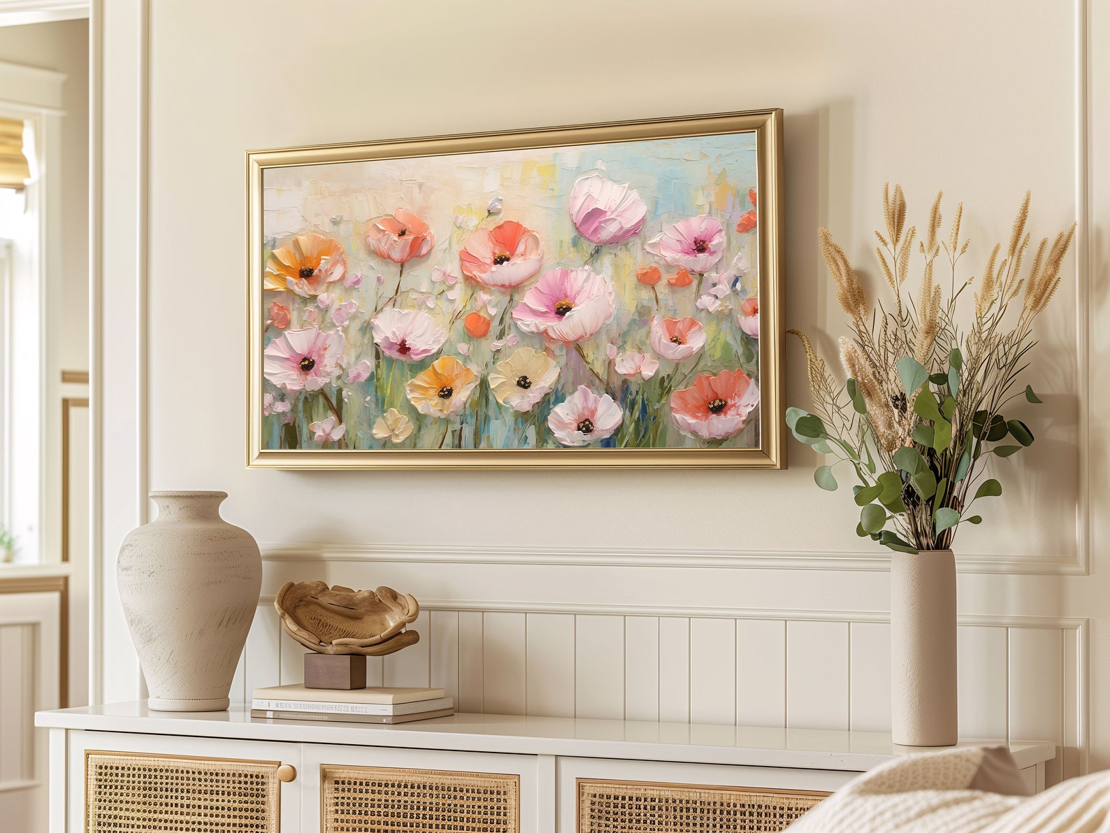 Spring Frame TV Art, Floral Samsung Frame Tv Art, Pastel TV Frame ...