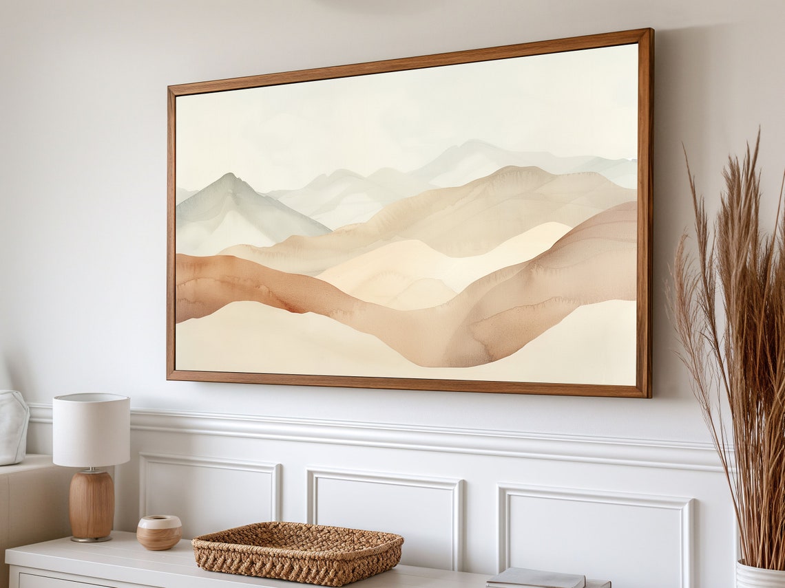 Samsung Frame TV Art | Abstract Pastel Landscape Frame Tv Art | DIGITAL ...