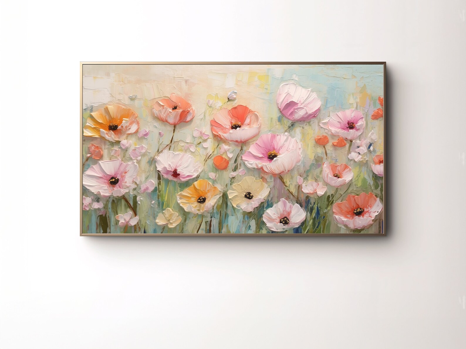 Spring Frame TV Art, Floral Samsung Frame Tv Art, Pastel TV Frame ...