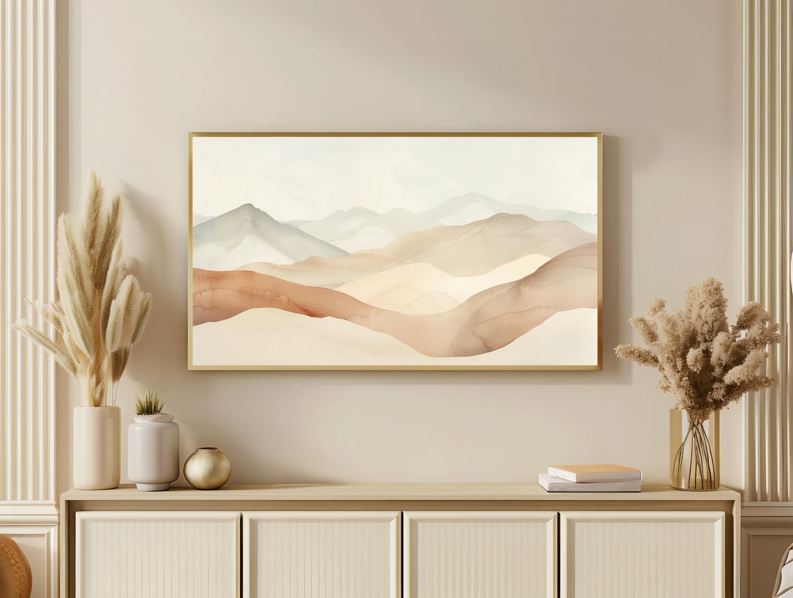 Samsung Frame TV Art | Abstract Pastel Landscape Frame Tv Art | DIGITAL ...