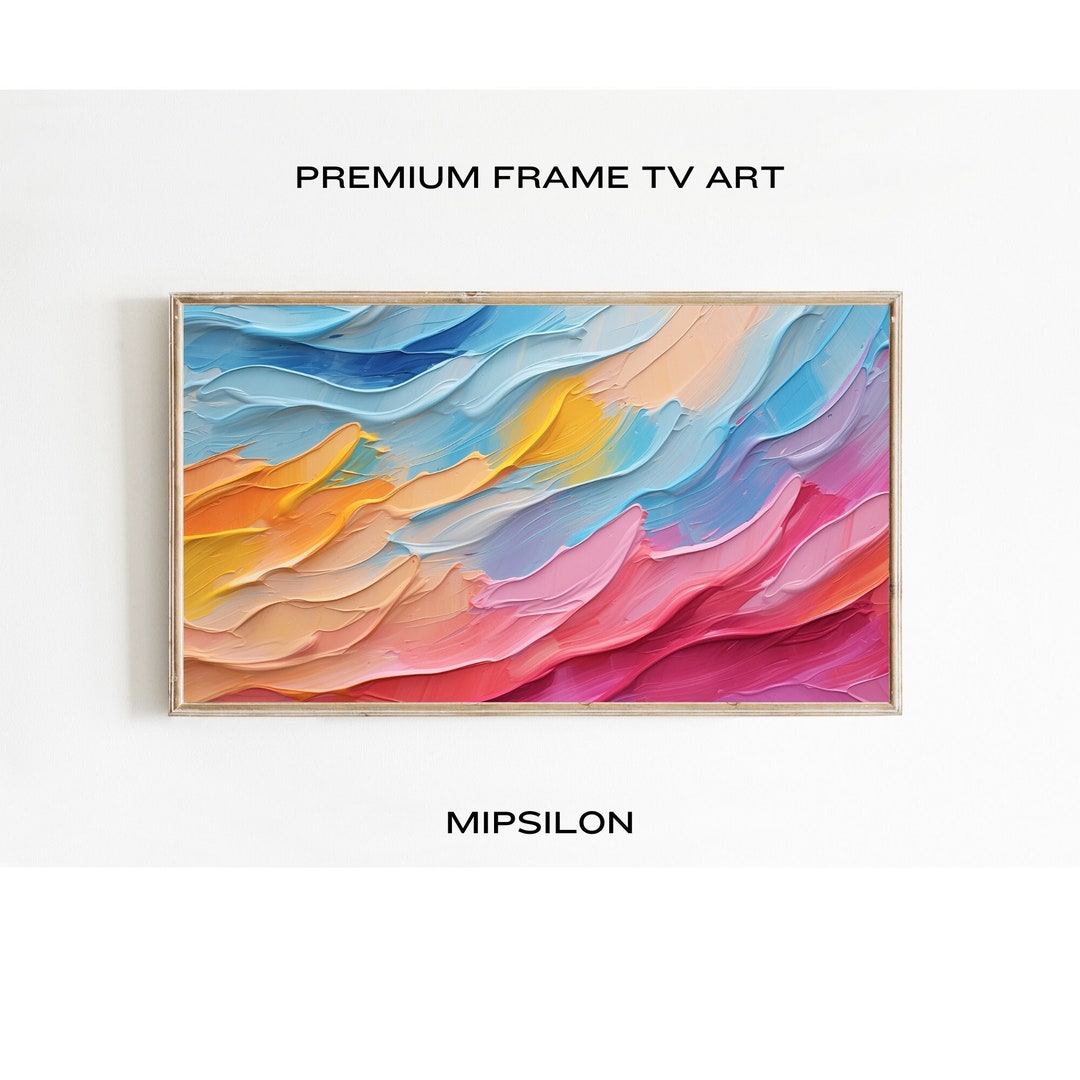 Samsung Frame TV Art | Abstract Waves Frame Tv Art | Digital Download ...