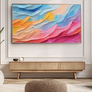 Samsung Frame TV Art | Abstract Waves Frame Tv Art | Digital Download ...