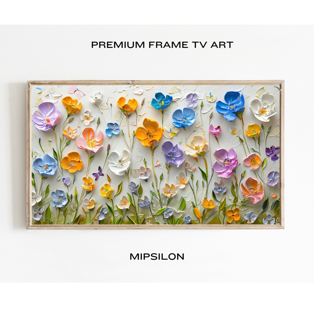 Frame TV Art - Spring Flowers Samsung Frame TV Art - Wild Flowers Frame ...