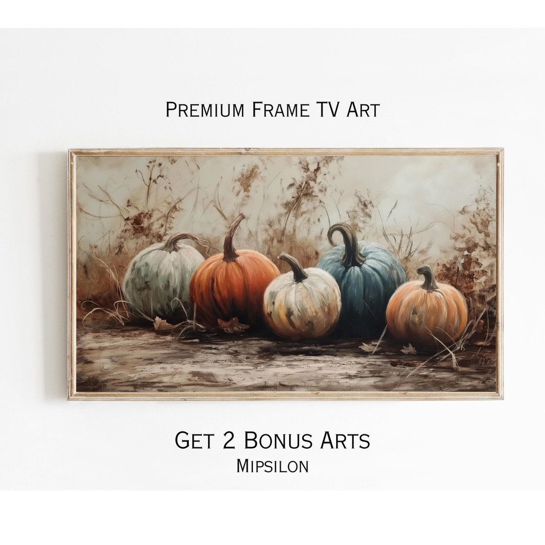 Beautiful Rusty Pumpkin Tv Art, Fall Digital Art, Thanks Giving Tv Art ...