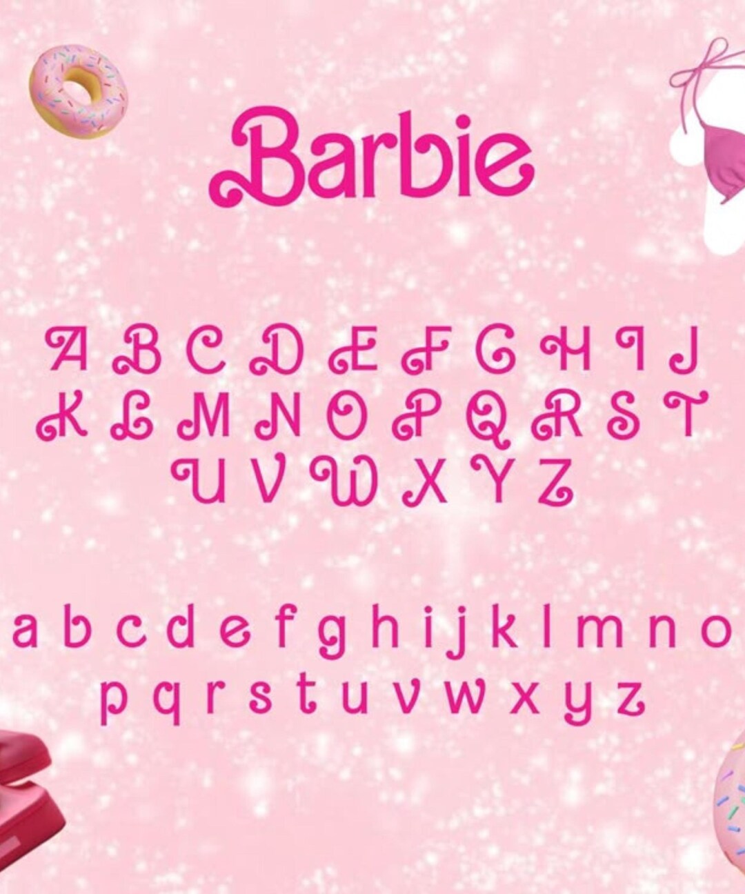 Barbie Font | SVG | OTF Files | Perfect for Cricut | Silhouette | Ideal ...