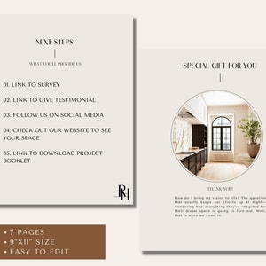 Interior Design Client Goodbye Packet Template, Interior Design ...