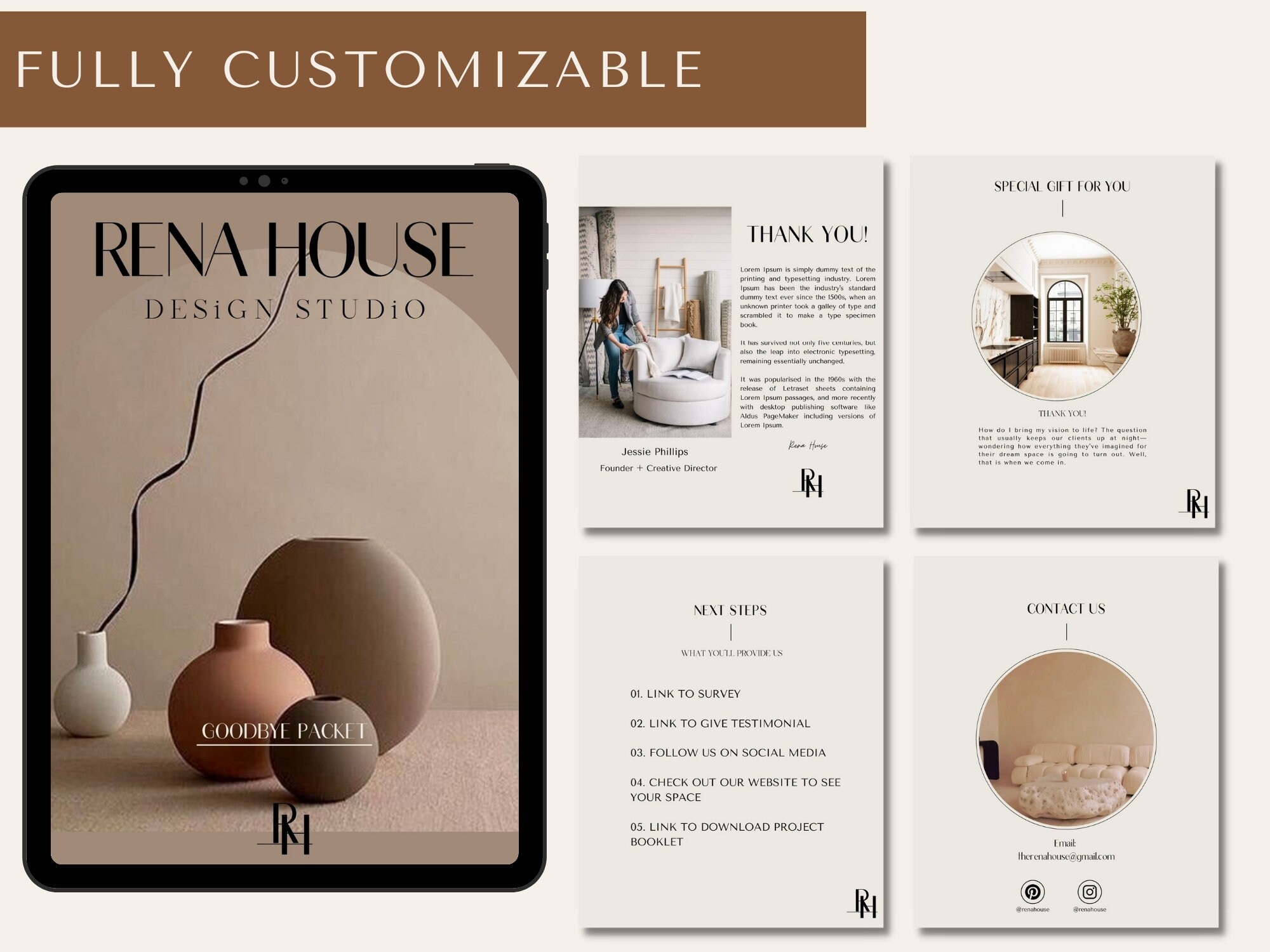 Interior Design Client Goodbye Packet Template, Interior Design ...