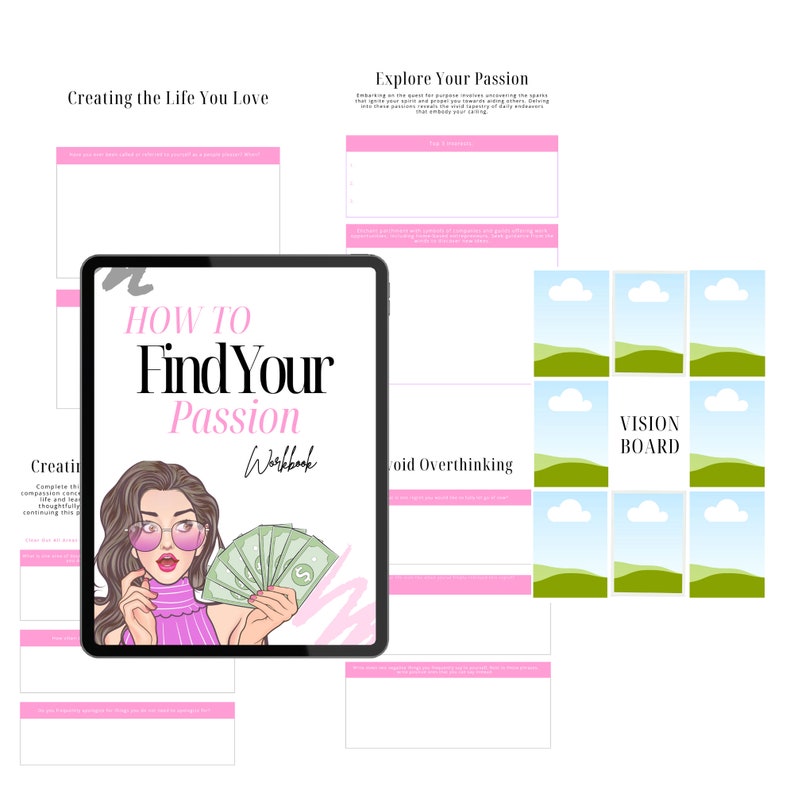 PLR Digital Workbook Find Your Passion Done for You Digital Products ...