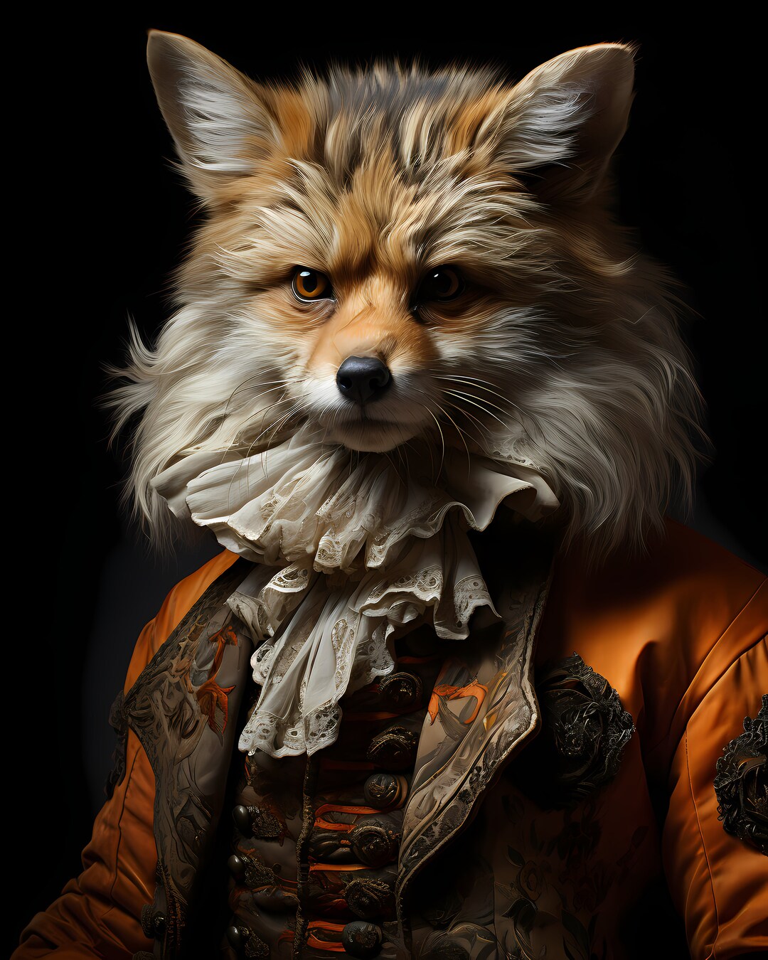 DIGITAL DOWNLOAD 'fancy Fox in Old Fashioned - Etsy