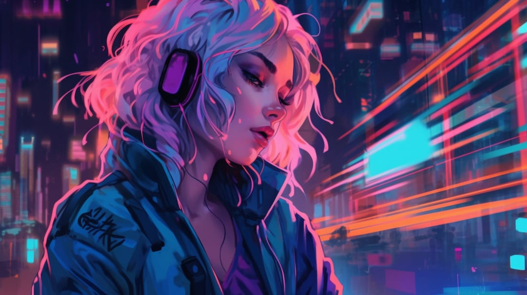 Anime Style Future Punk Series - Etsy