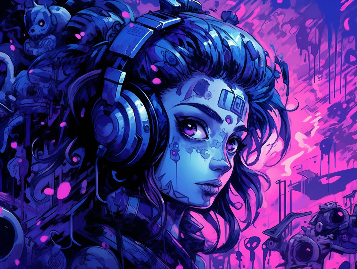 Anime Techno Characters - Etsy